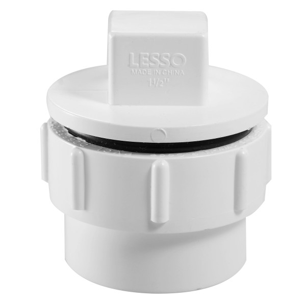 PVC Cleanout Adapter with Plug 2" - Mazer Wholesale, Inc.