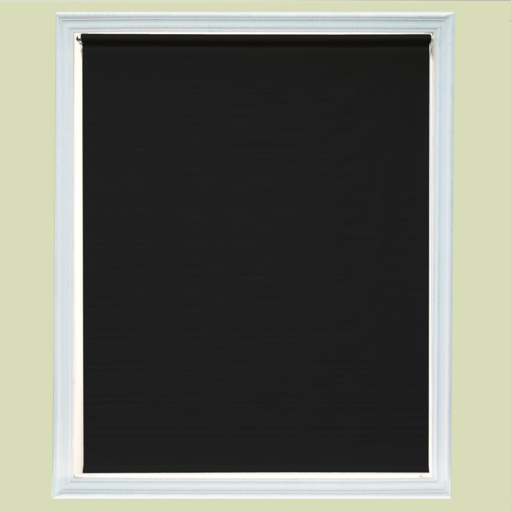 Cheap Window Shades-Vinyl Black 55"x6' Wide-Light Filtering-Wholesale